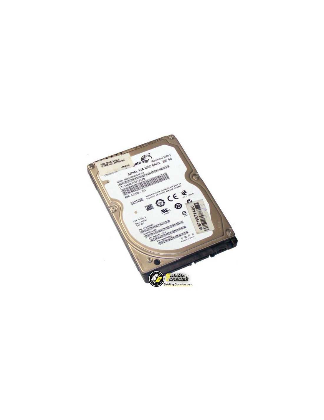 DISCO DURO HDD 2.5" SATA 250GB SEAGATE ST9250315AS